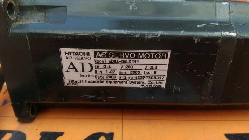 HITACHI ADMA-04LD111 AC SERVO MOTOR - PLC DCS SERVO Control MOTOR POWER SUPPLY IPC ROBOT